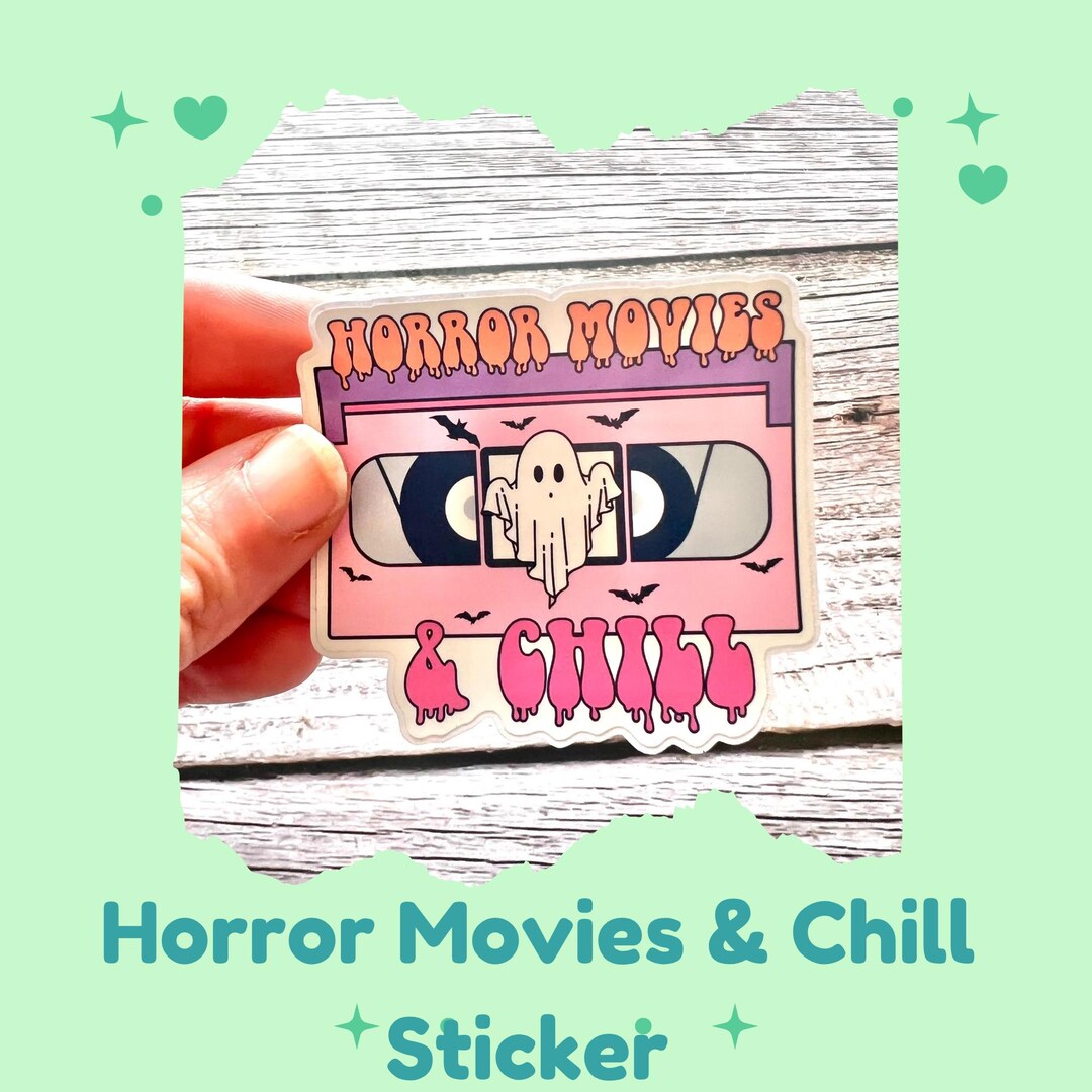 Pink Ghost Horror Movies Sticker – VHS Aesthetic, Halloween Vibes - Etsy