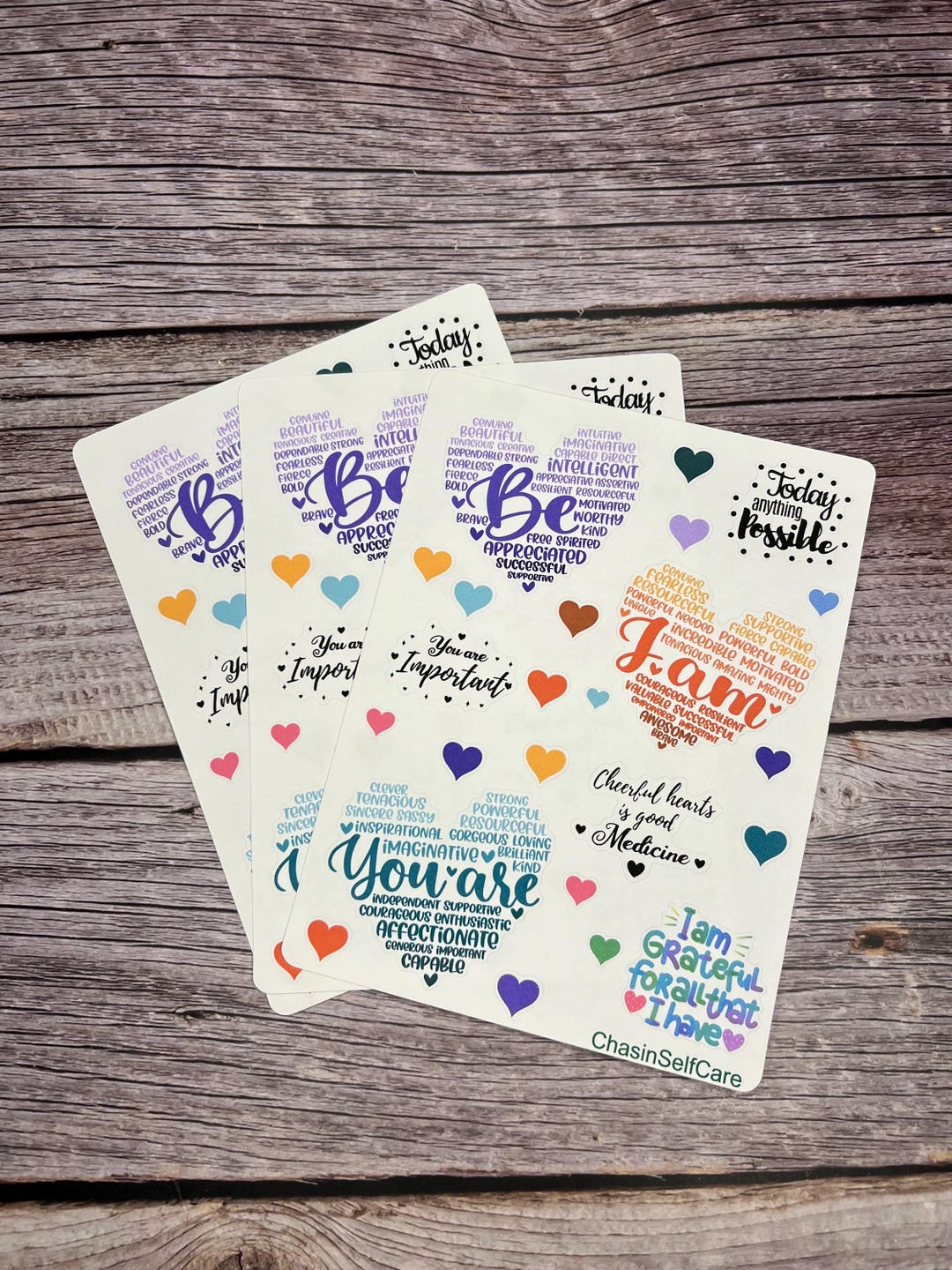 Affirmation Sticker Sheet, Generic Motivational Educator, New Teacher ...