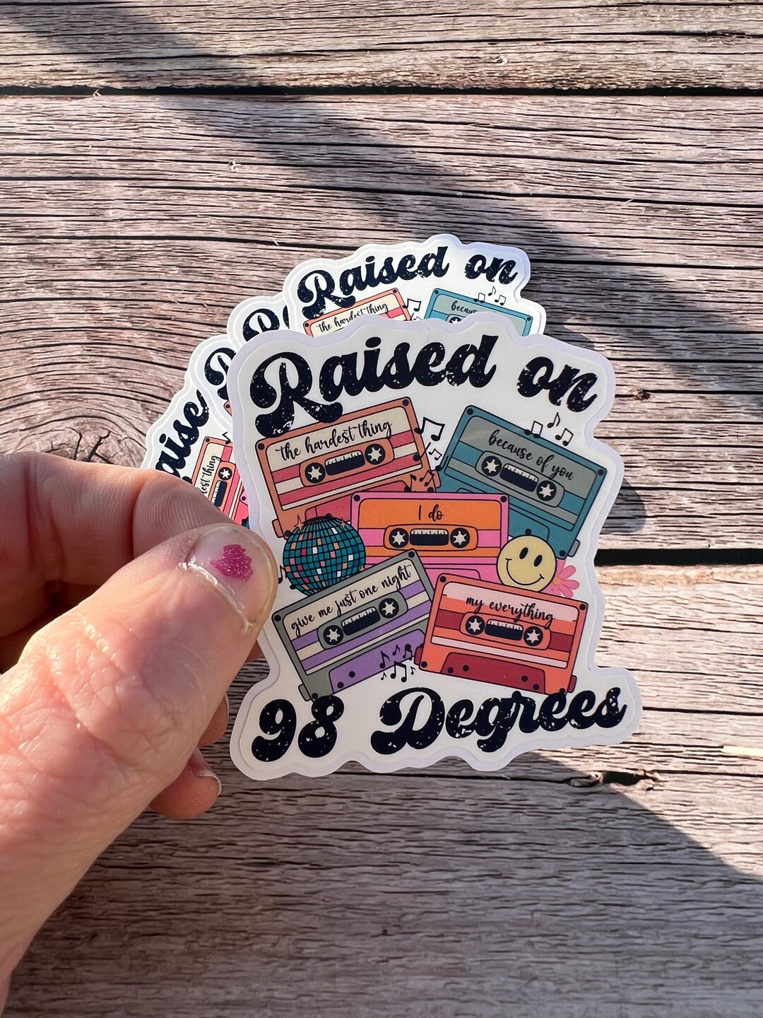 98 Degrees Band Sticker, Boy Band Sticker, Raised on Boy Bands, Gift ...