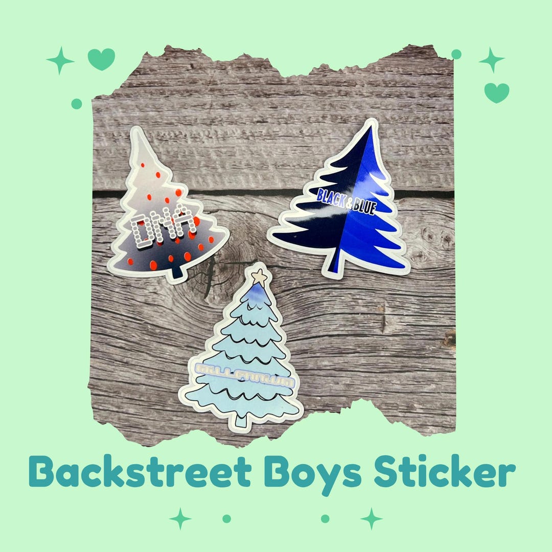 Backstreet Boys Christmas Sticker Set: BSB Album Tree Decals - Etsy ...