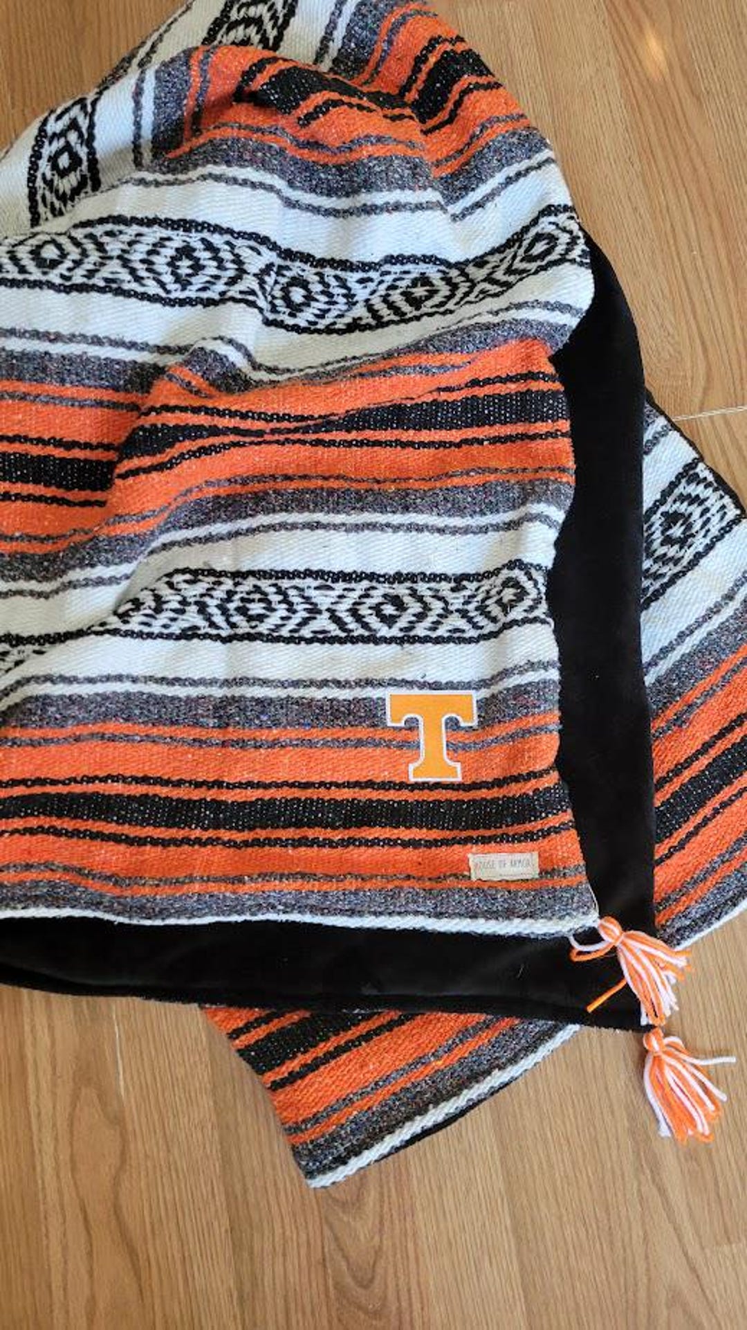 Tennessee Volunteers Mexican Blanket Paired With Super Soft Minky Plush ...