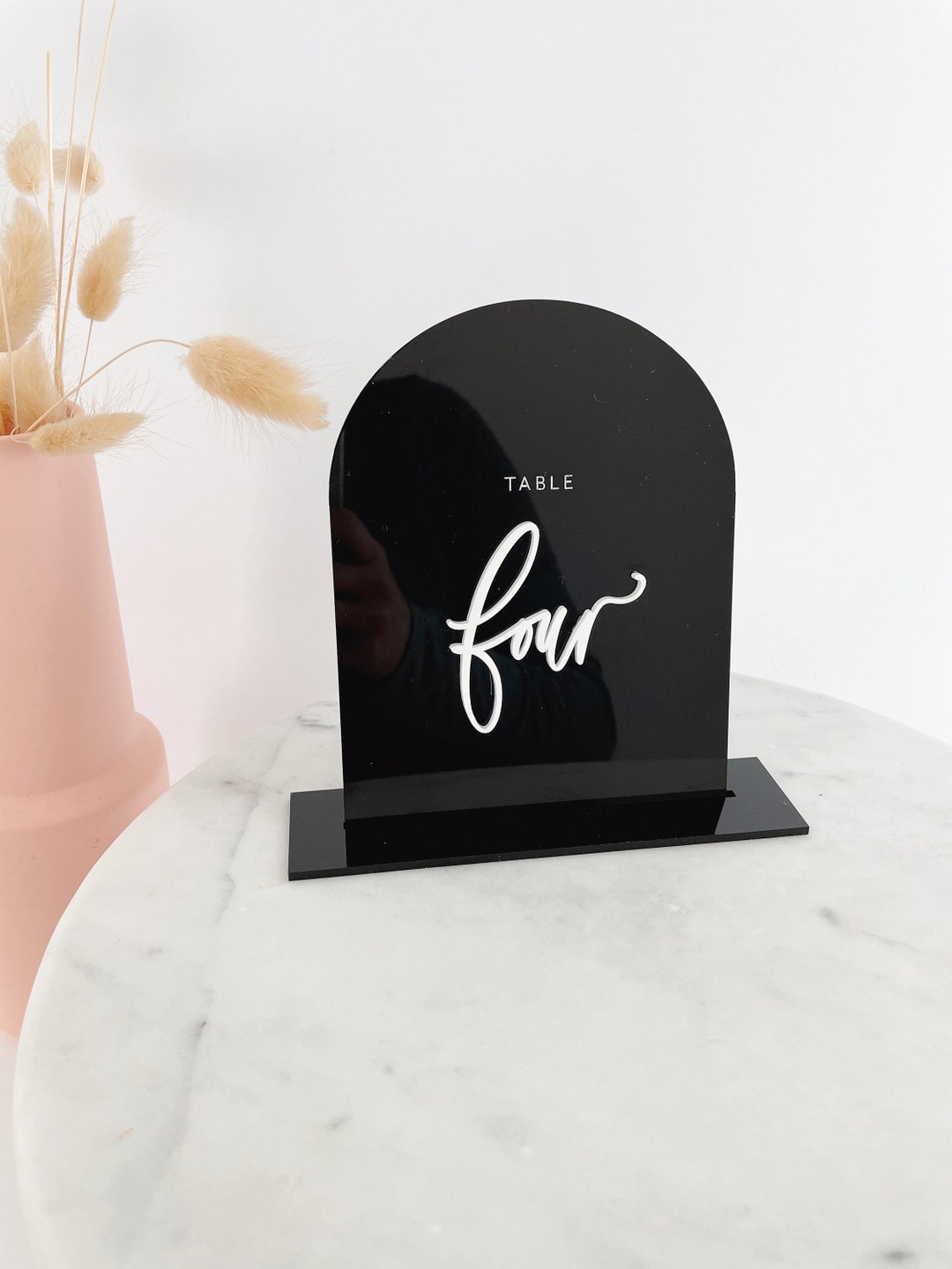 3D Arch Table Numbers, Acrylic Table Numbers, Wedding Table Numbers ...