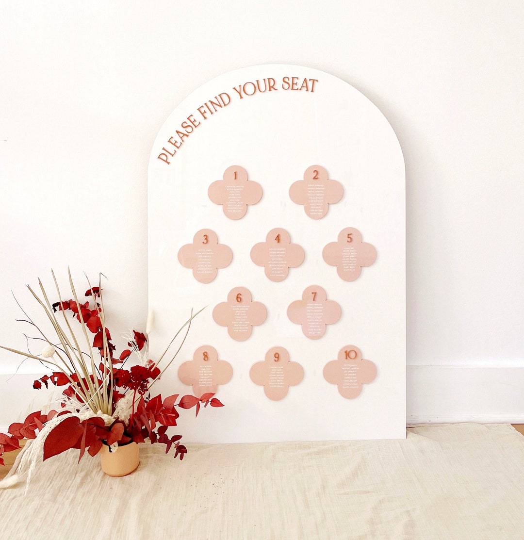 Wedding Seating Chart Board, Seating Chart Sign, Wedding Seating Chart ...