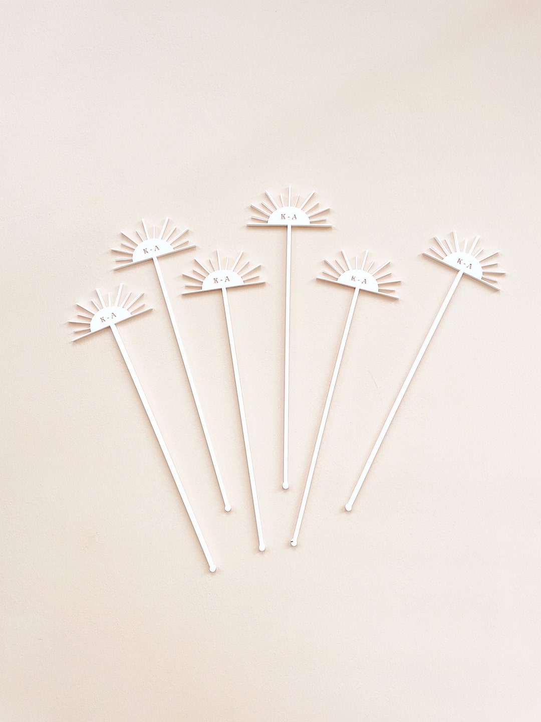 Wedding Stir Sticks, Custom Drink Stirrers, Sunshine Stir Sticks ...