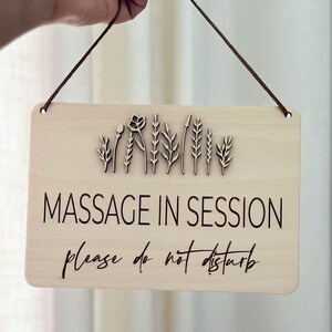 Massage in Session Sign | Studio Signs | Esthetician Sign | Sign for ...