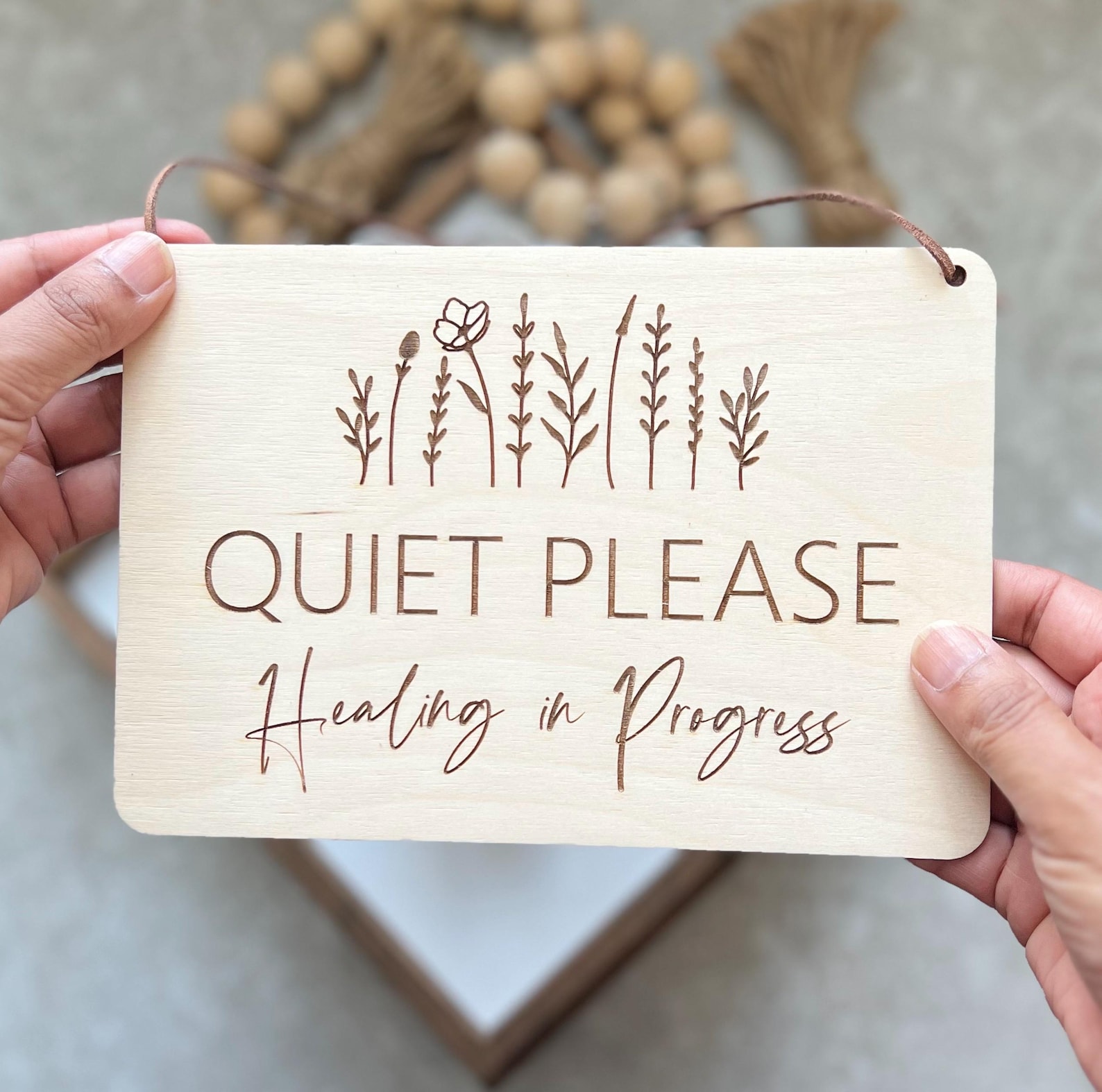 Healing in Progress Sign | Studio Signs | Esthetician Sign | in Session ...