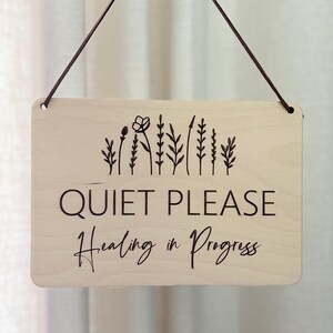 Healing in Progress Sign | Studio Signs | Esthetician Sign | in Session ...