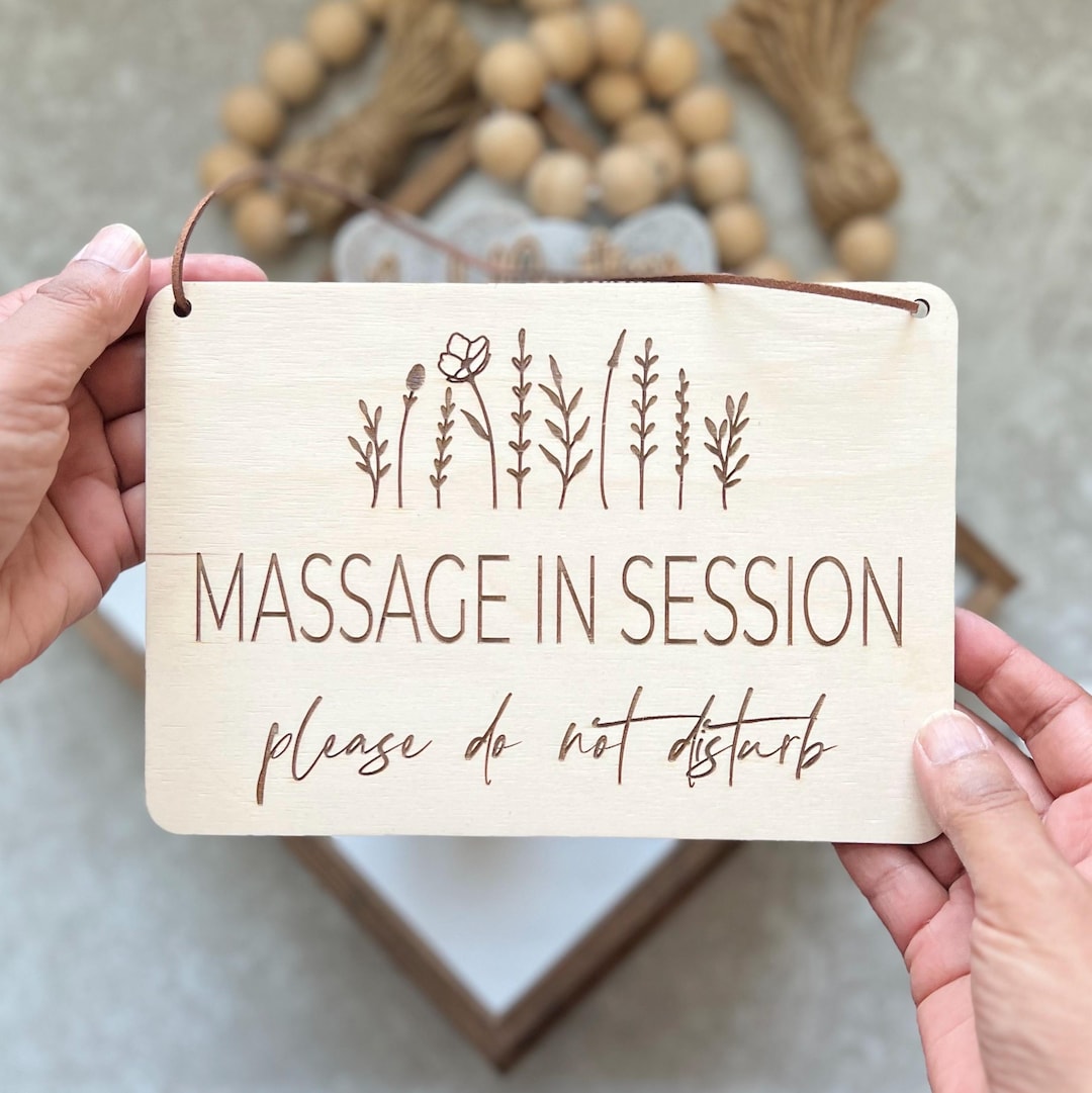Massage in Session Sign | Studio Signs | Esthetician Sign | Sign for ...