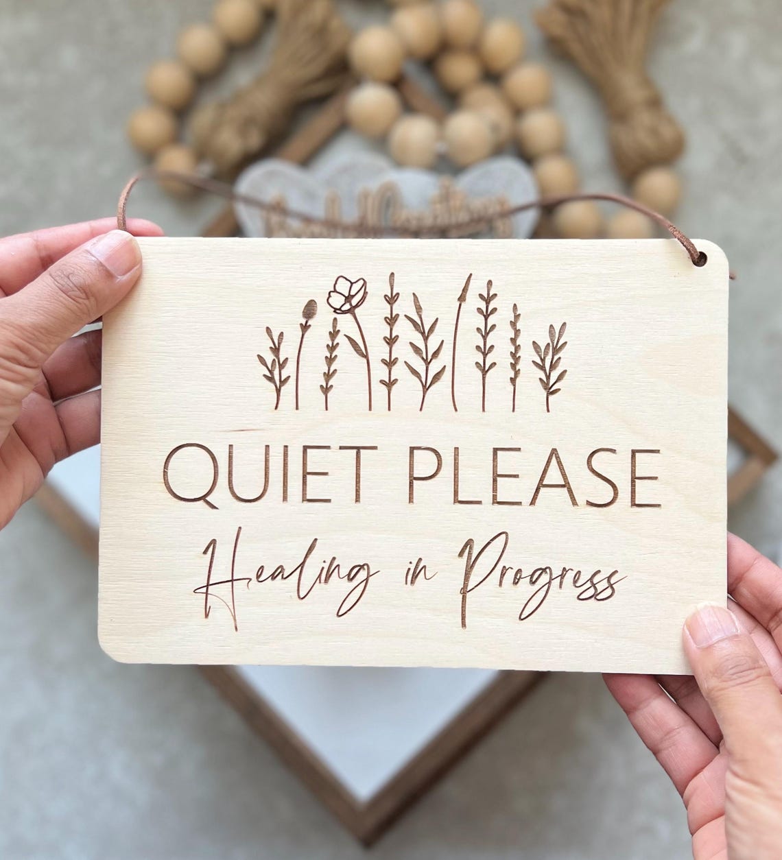 Healing in Progress Sign | Studio Signs | Esthetician Sign | in Session ...