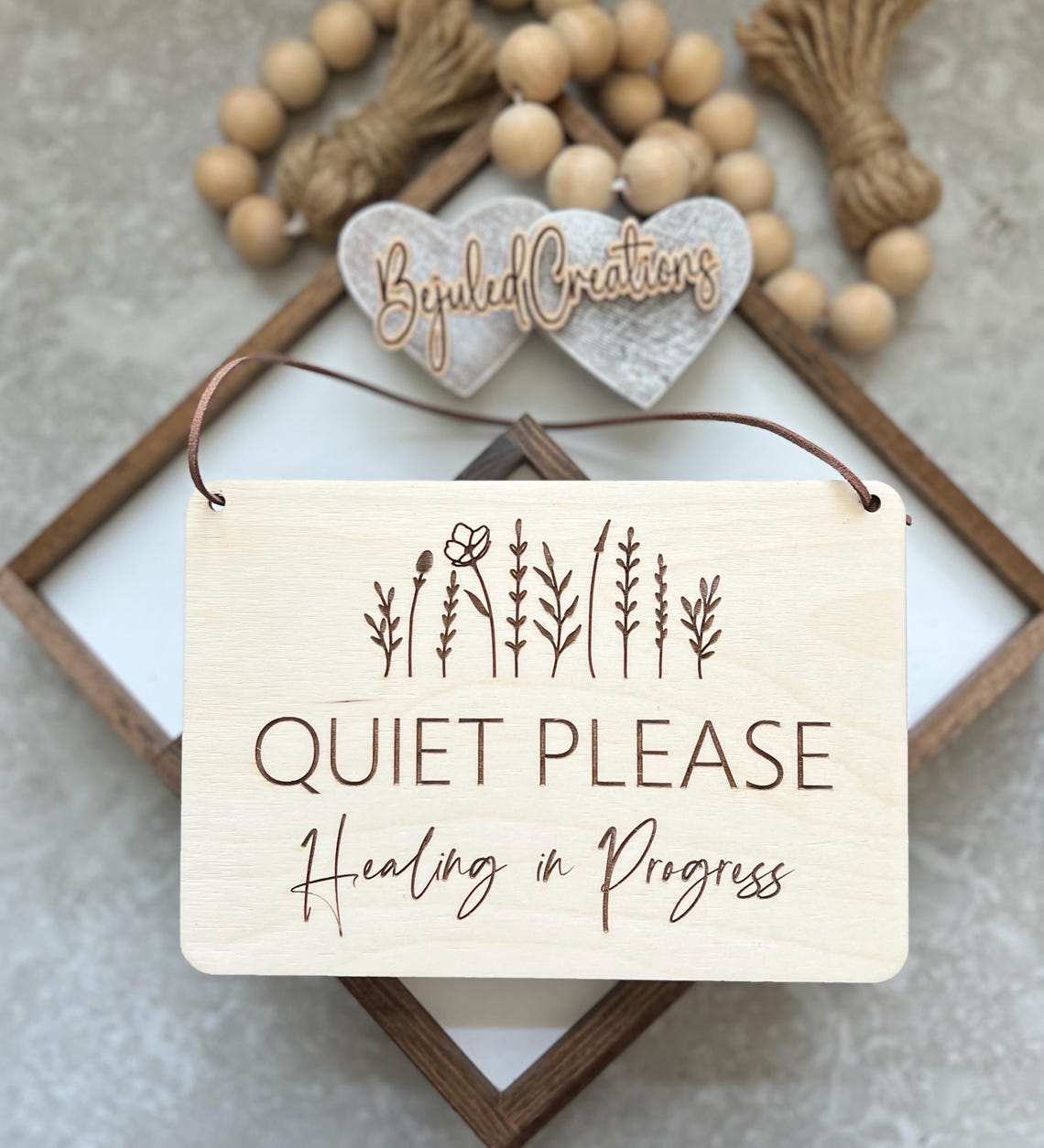 Healing in Progress Sign | Studio Signs | Esthetician Sign | in Session ...