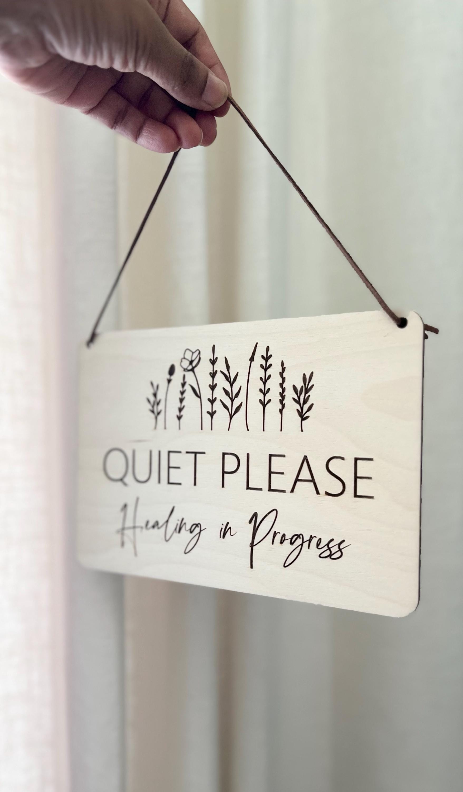 Healing in Progress Sign | Studio Signs | Esthetician Sign | in Session ...