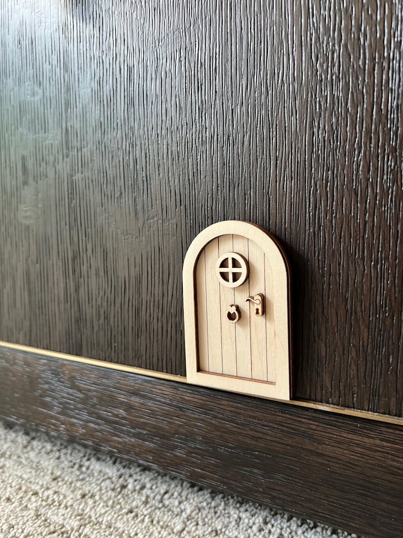Whimsical Mouse Fairy Door | Baseboard Mouse Door | Tiny Mouse Door ...
