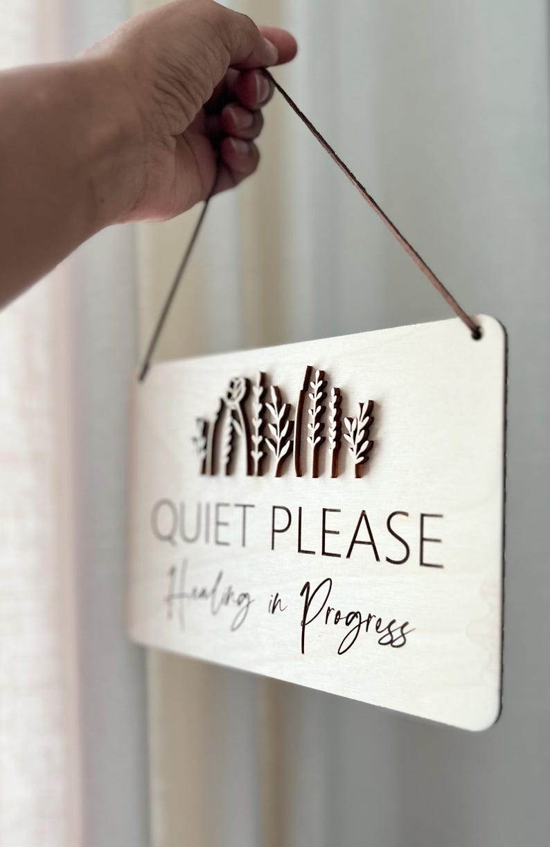 Healing in Progress Sign | Studio Signs | Esthetician Sign | in Session ...