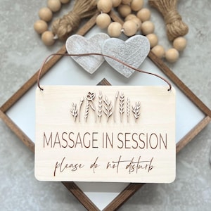 Massage in Session Sign | Studio Signs | Esthetician Sign | Sign for ...