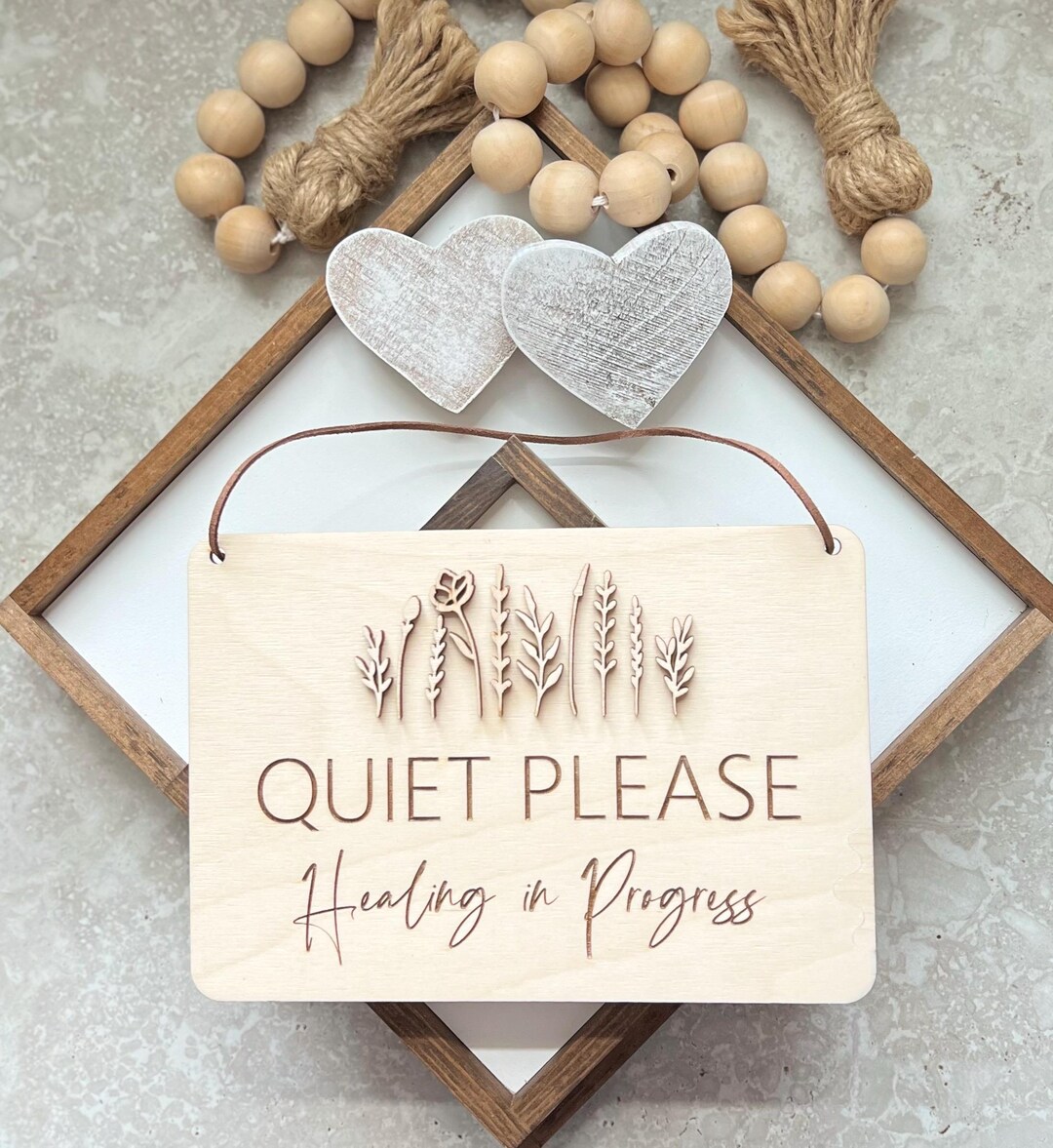 Healing in Progress Sign | Studio Signs | Esthetician Sign | in Session ...