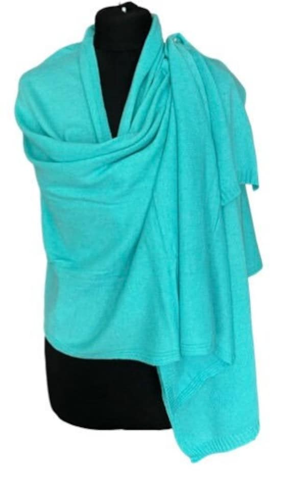 SALE Cashmere Shawl Knitted in Nepal Etsy UK