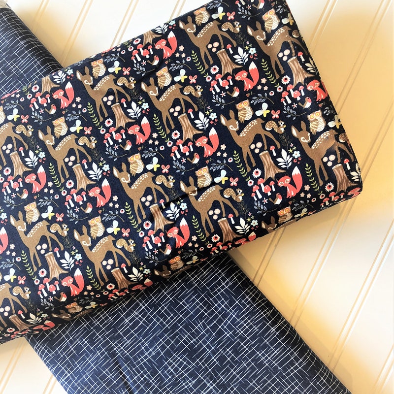 Woodland Fabric - Etsy