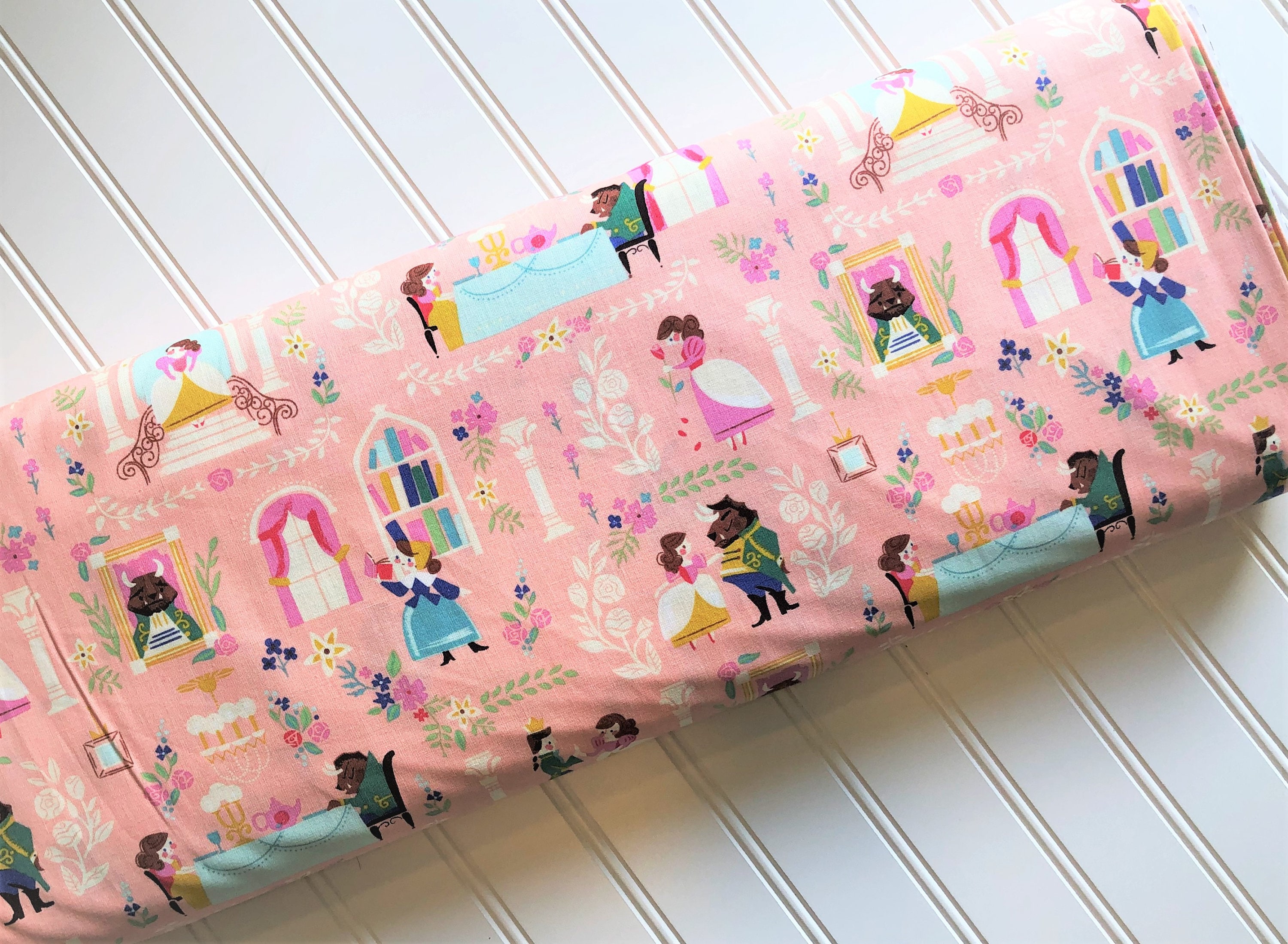 Beauty and the Beast-folktale-princess-countryside-pink-jill | Etsy