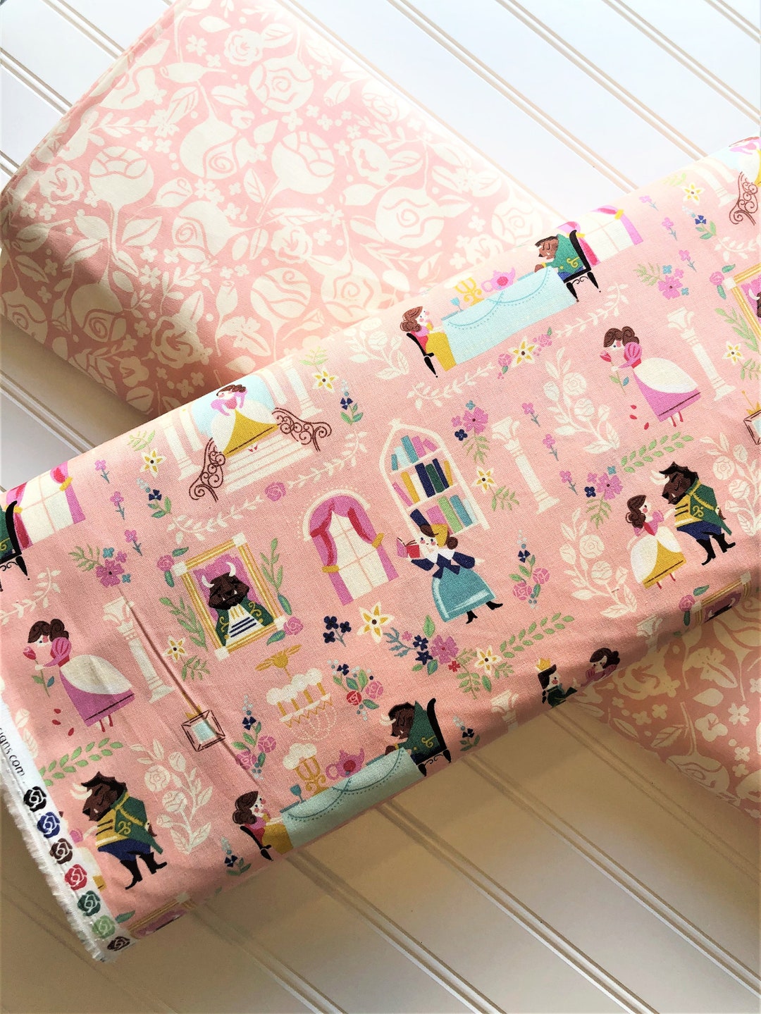 Beauty and the Beast-folktale-princess-countryside-pink-jill Howart ...