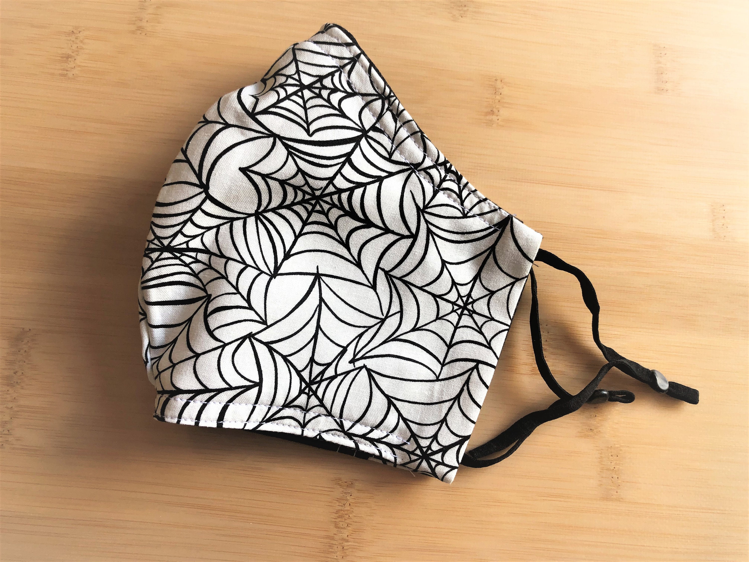 Face-mask-glow-skeleton-spider-webs-adult-kids-filter-pocket-c - Etsy