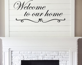 Family Wall Decal - This Home is Built on Chaos and Love - Vinyl ...
