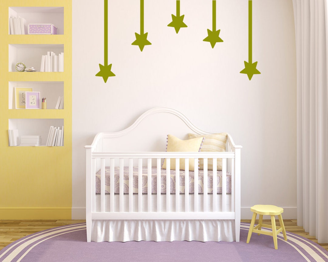 Falling Star Sticker Decals, Custom Vinyl Decals, Nursery Wall Decal ...