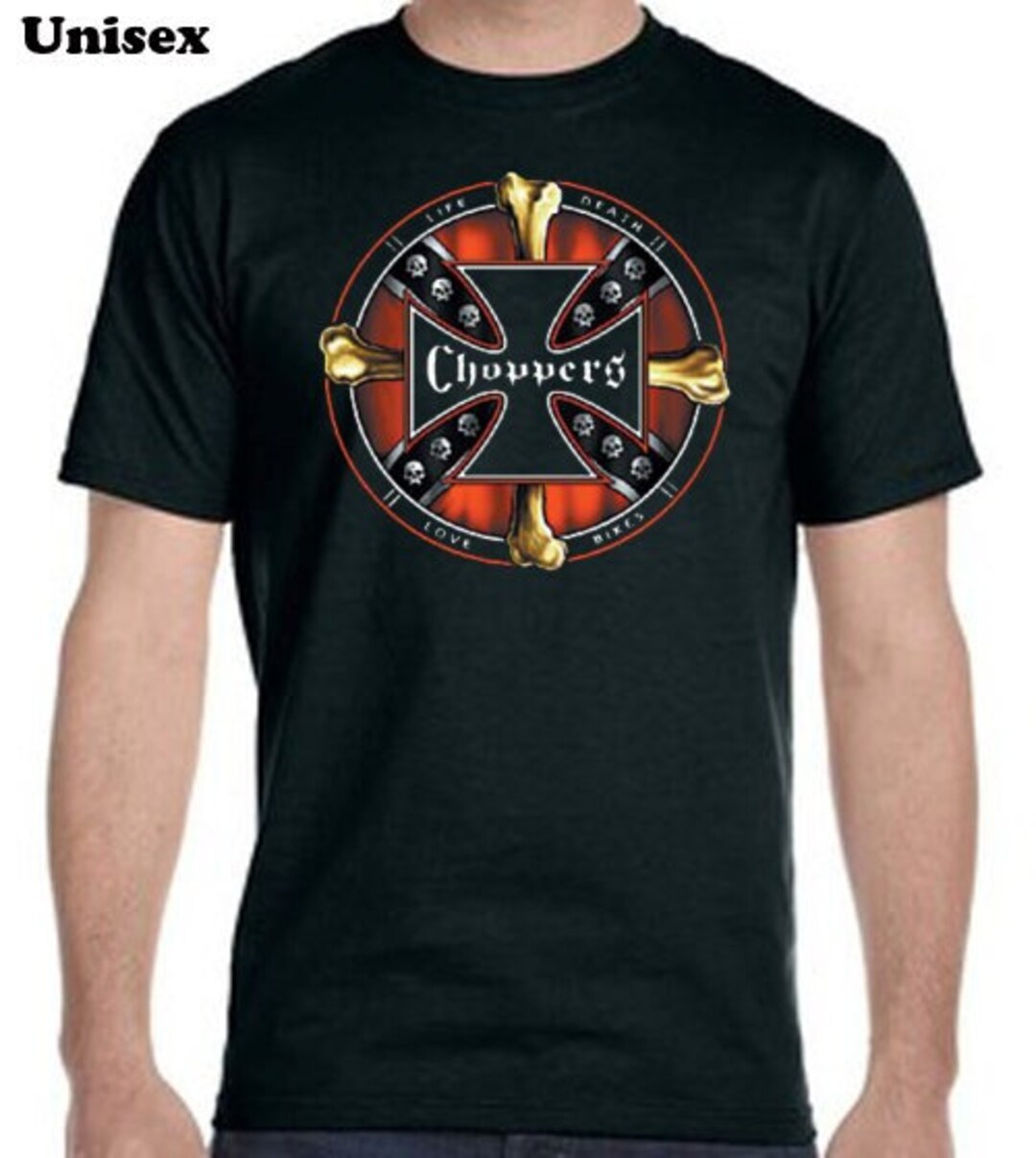 Choppers Circle T-shirt, Biker Shirt, Chopper Shirt - Etsy