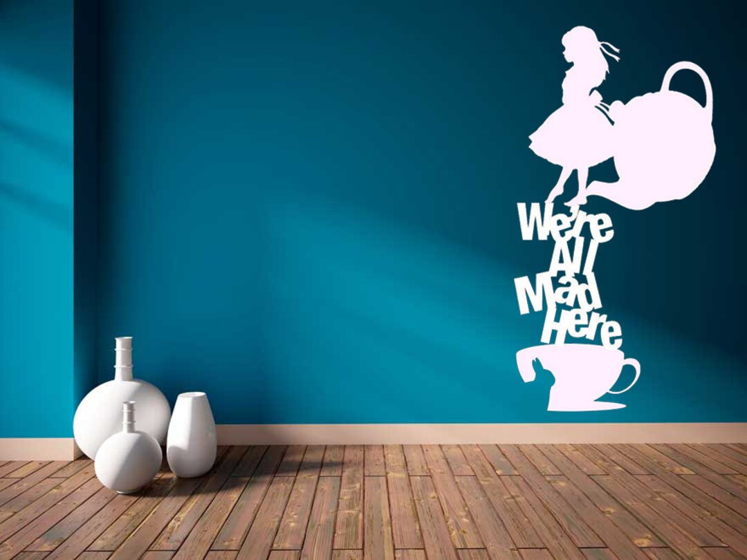 Alice Vinyl Wall Decal Sticker, Vinyl Wall Art Decal, Wall Decal Decor ...