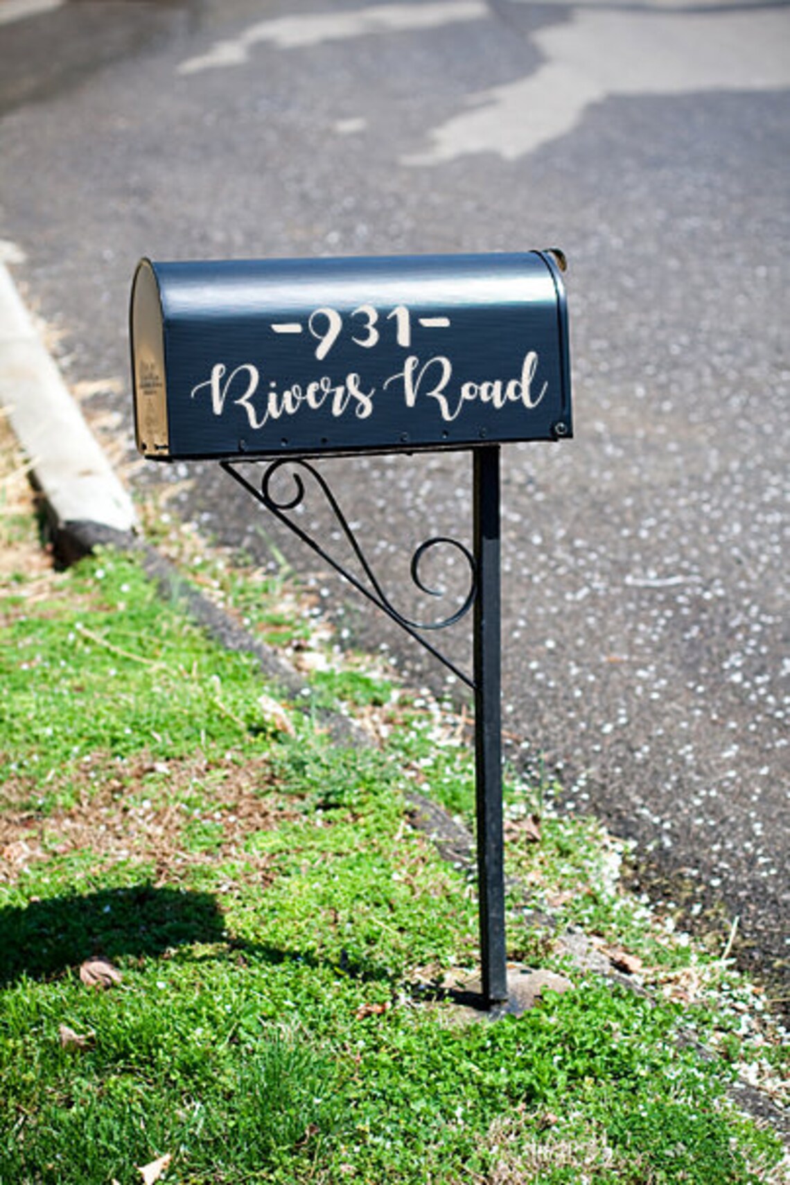 Mailbox Vinyl Decal Stickers Customized Personal Address & | Etsy