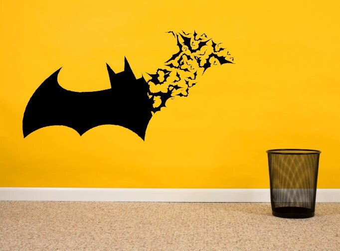 Bat Flying Bats Vinyl Wall Decal Sticker Super Hero Vinyl | Etsy