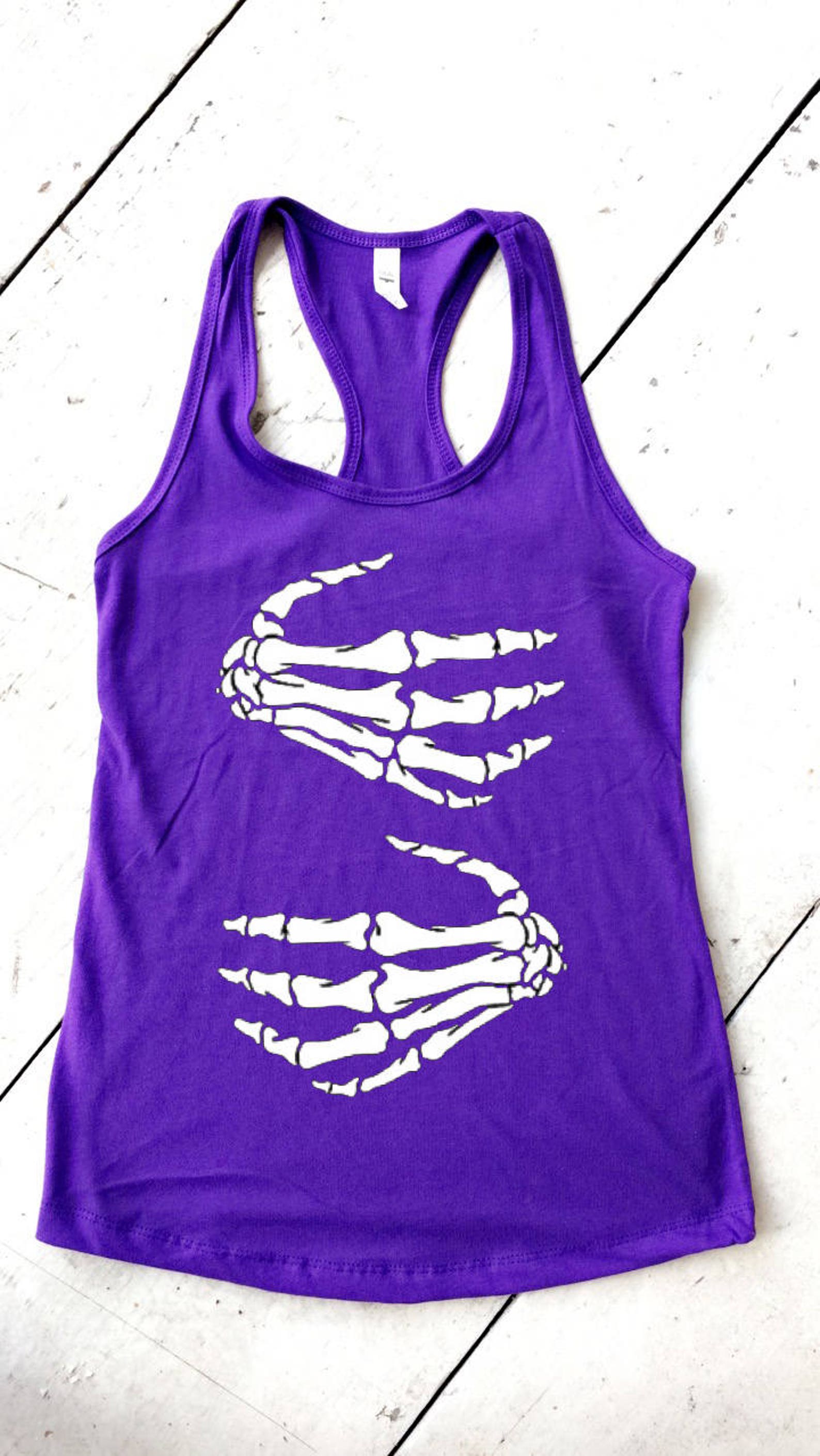 Skelton Hands Hug Womens Tank Top Funny Tank Top Loose - Etsy