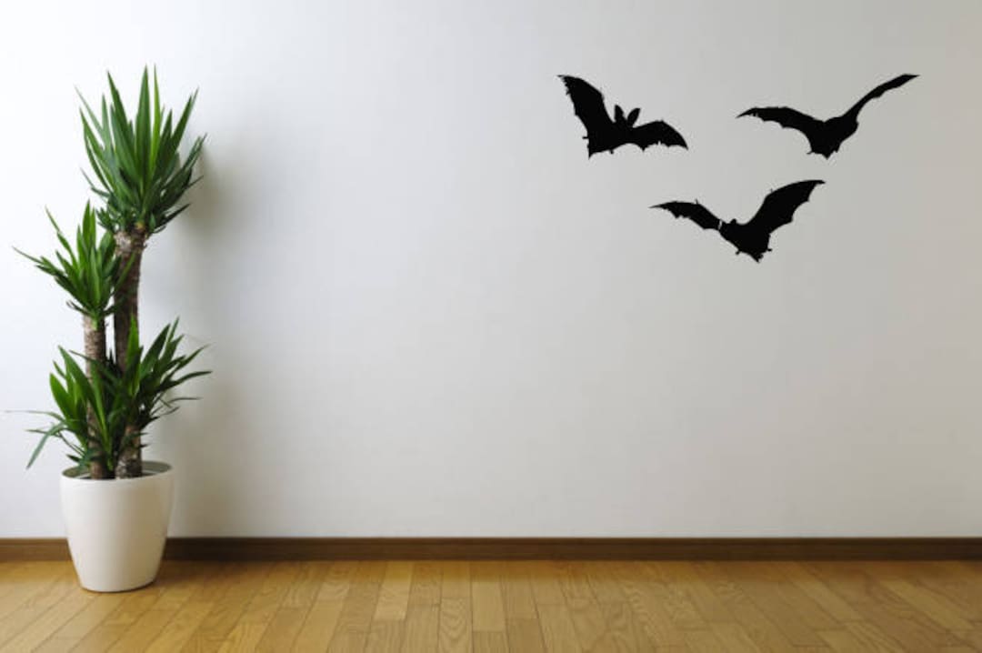 Bats Vinyl Wall Decal Sticker, Halloween Decor, Vinyl Wall Decor, Wall ...