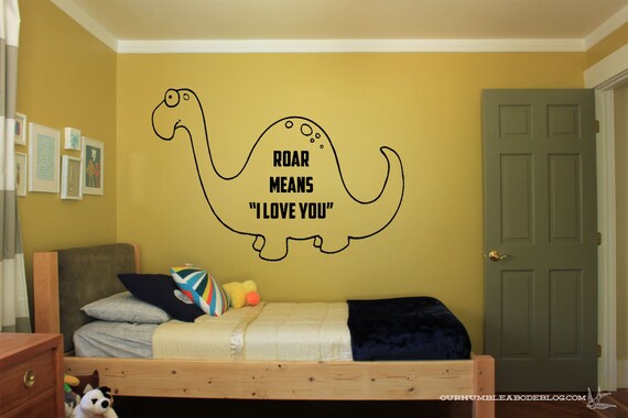 Roar Means I Love You Vinyl Wall Sticker Wall Art Sticker - Etsy