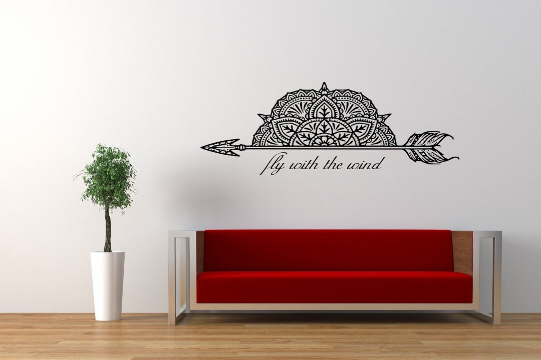 Fly With the Wind Decal Sticker, Home Decor, Vinyl Wall Decor, Wall ...