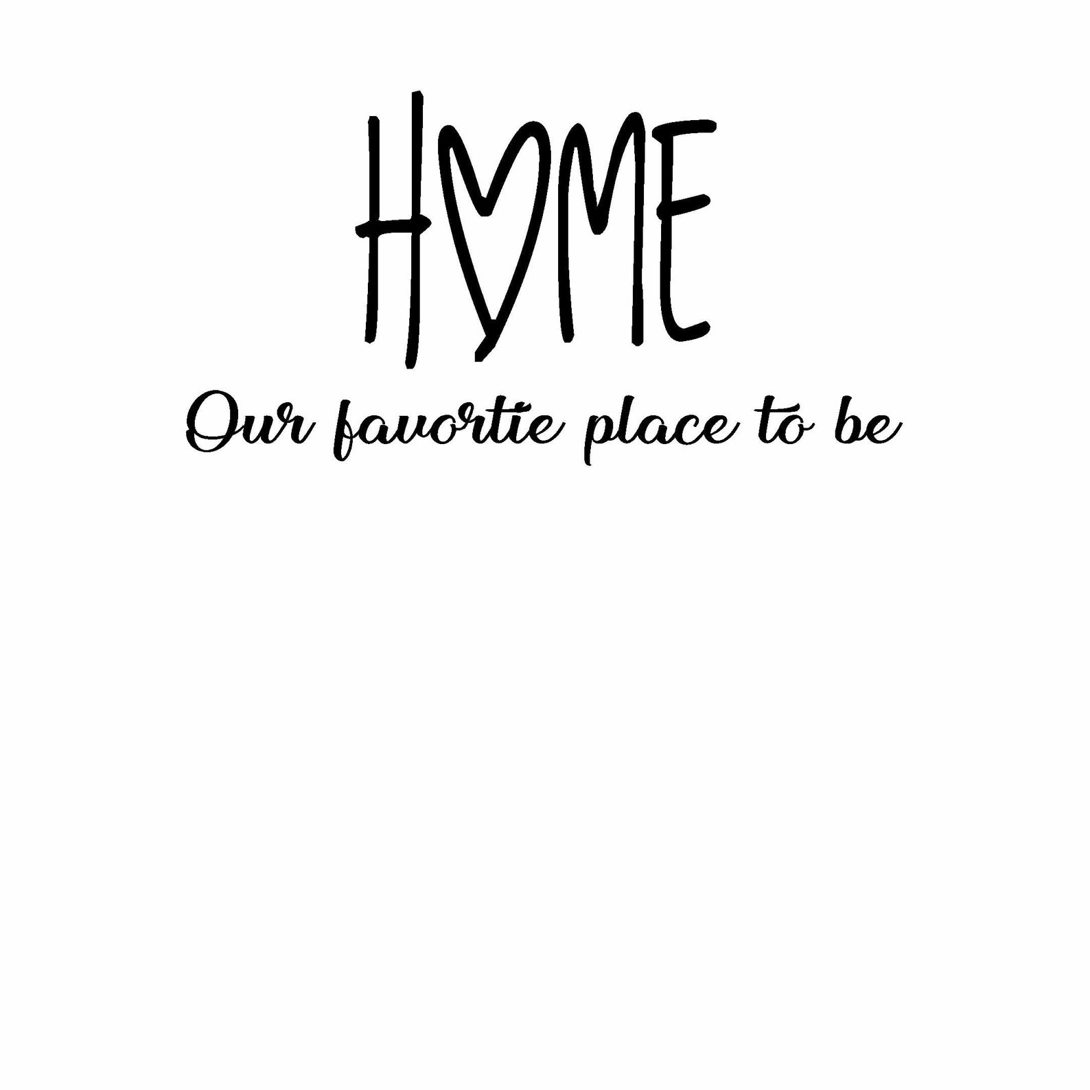 Home Our Favorite Place to Be Vinyl Wall Sticker Home Decor - Etsy