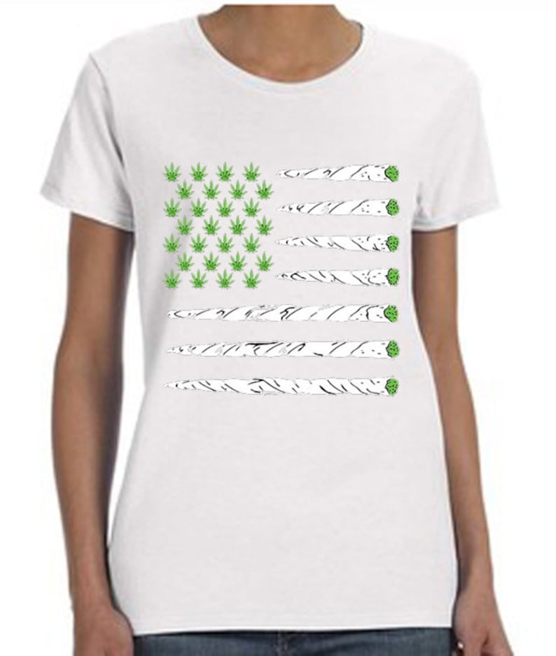 Marijuana Flag Weed T-shirt Weed Shirt Cool Tee Shirt Funny - Etsy