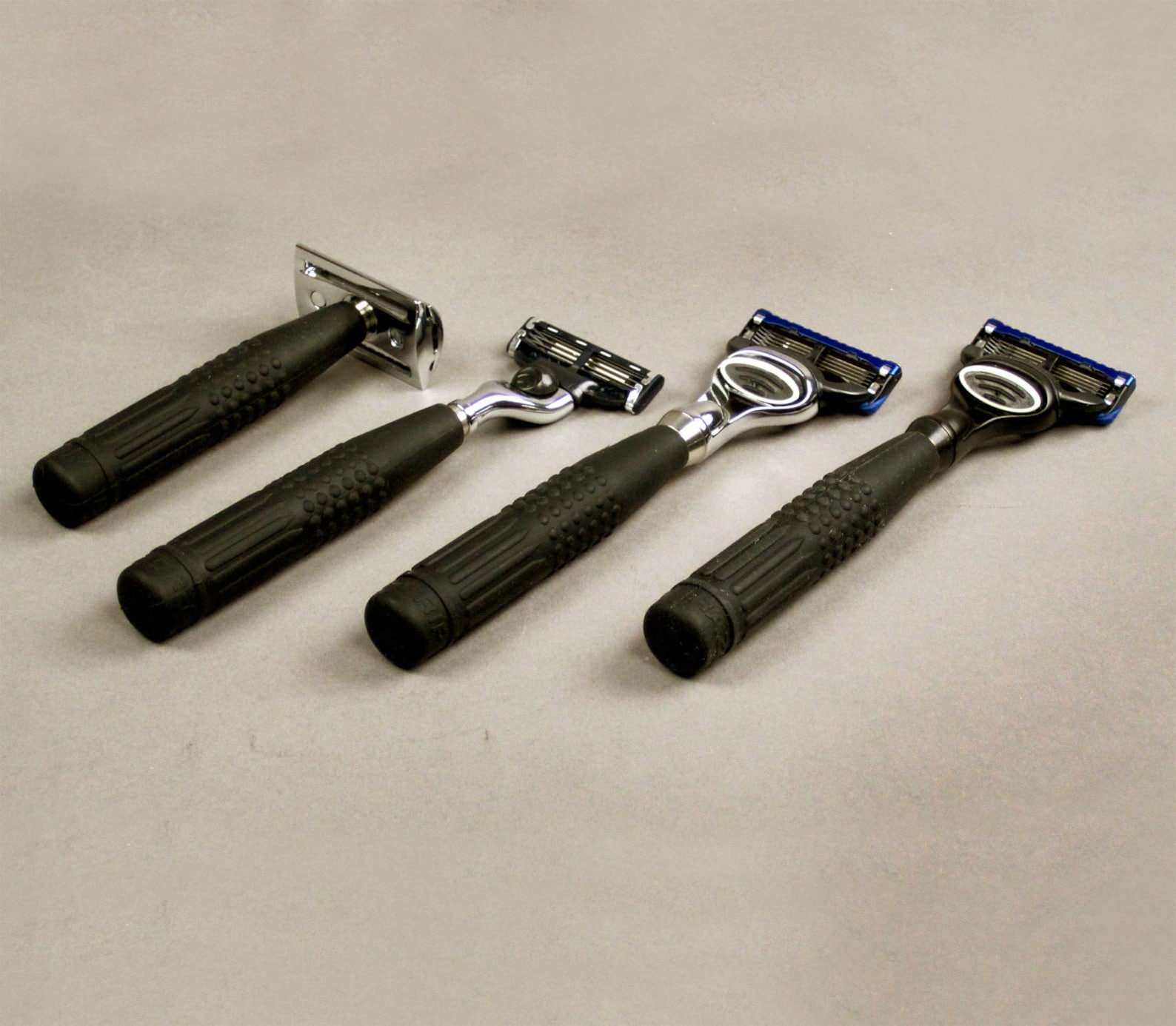 Razor-grip Shaving Razor, Rubber Handle Shaving Razor, Accessible ...