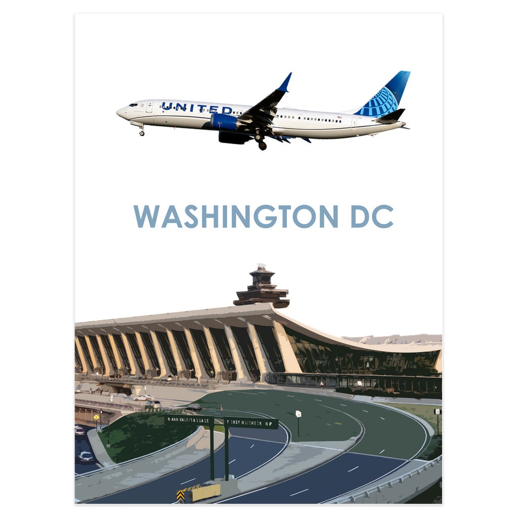 737 Max Over Washington - Poster - Etsy