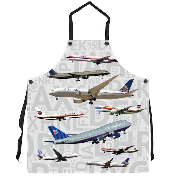 Misc Aircraft With Airport Codes Apron - Etsy