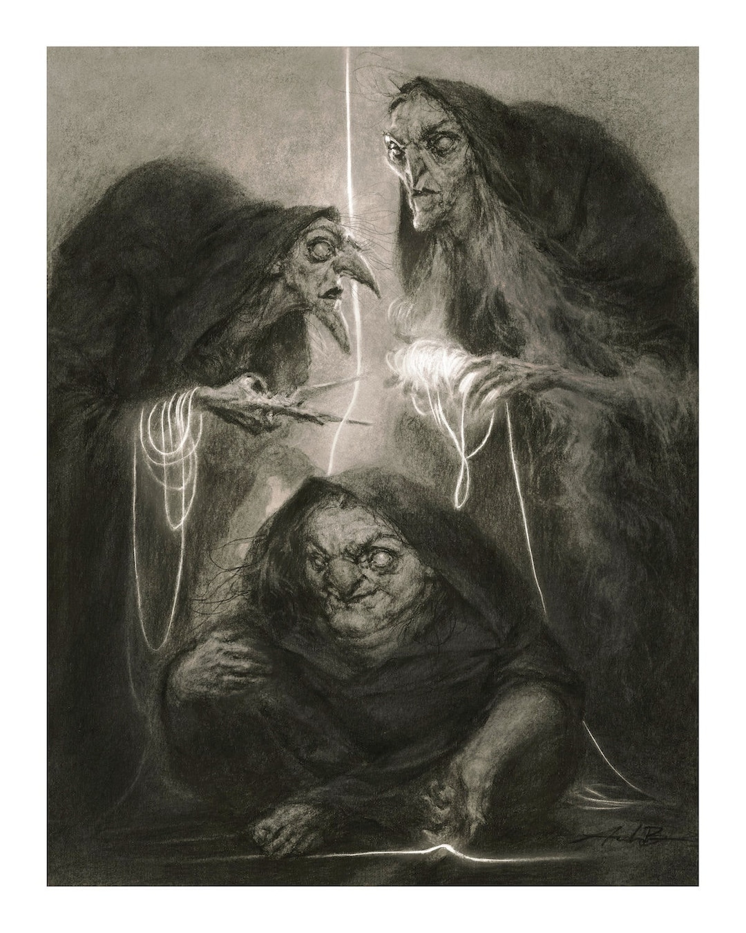 The Fates Illustrated Art Print - Etsy