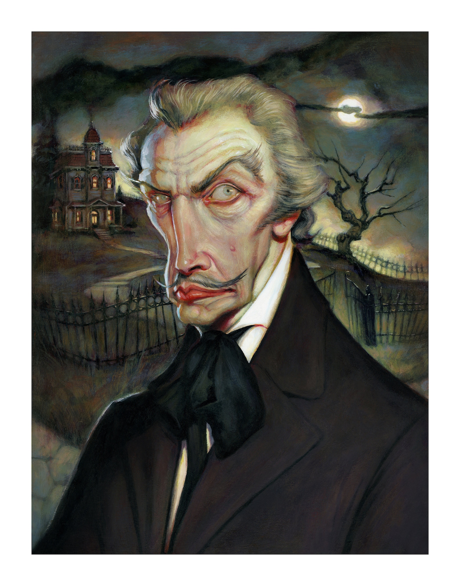 Vincent Price Illustrated Art Print - Etsy