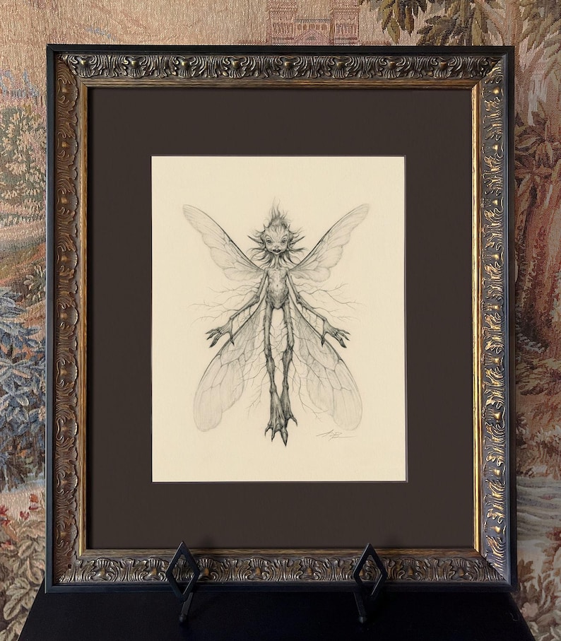 Woodland Root Fairy Magical Creature Illustrated Art Print - Etsy