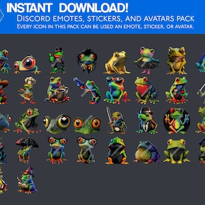 Frog Discord Emojis, Discord Emotes, Discord Stickers, Discord Avatar ...