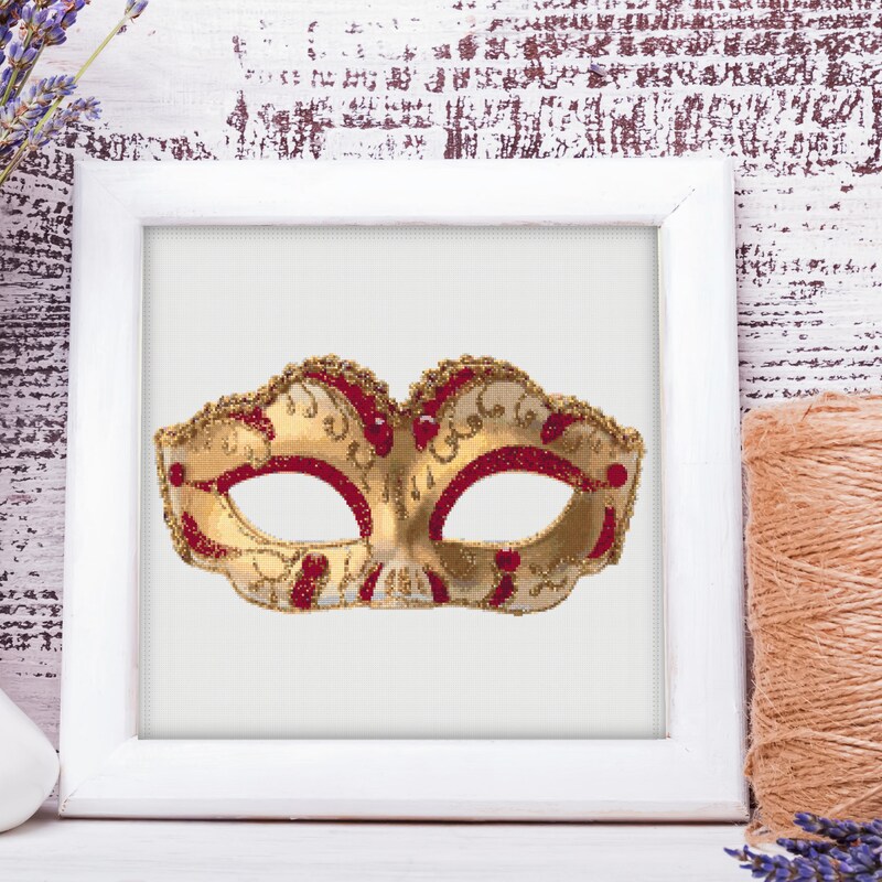 Cross Stitch Mask - Etsy
