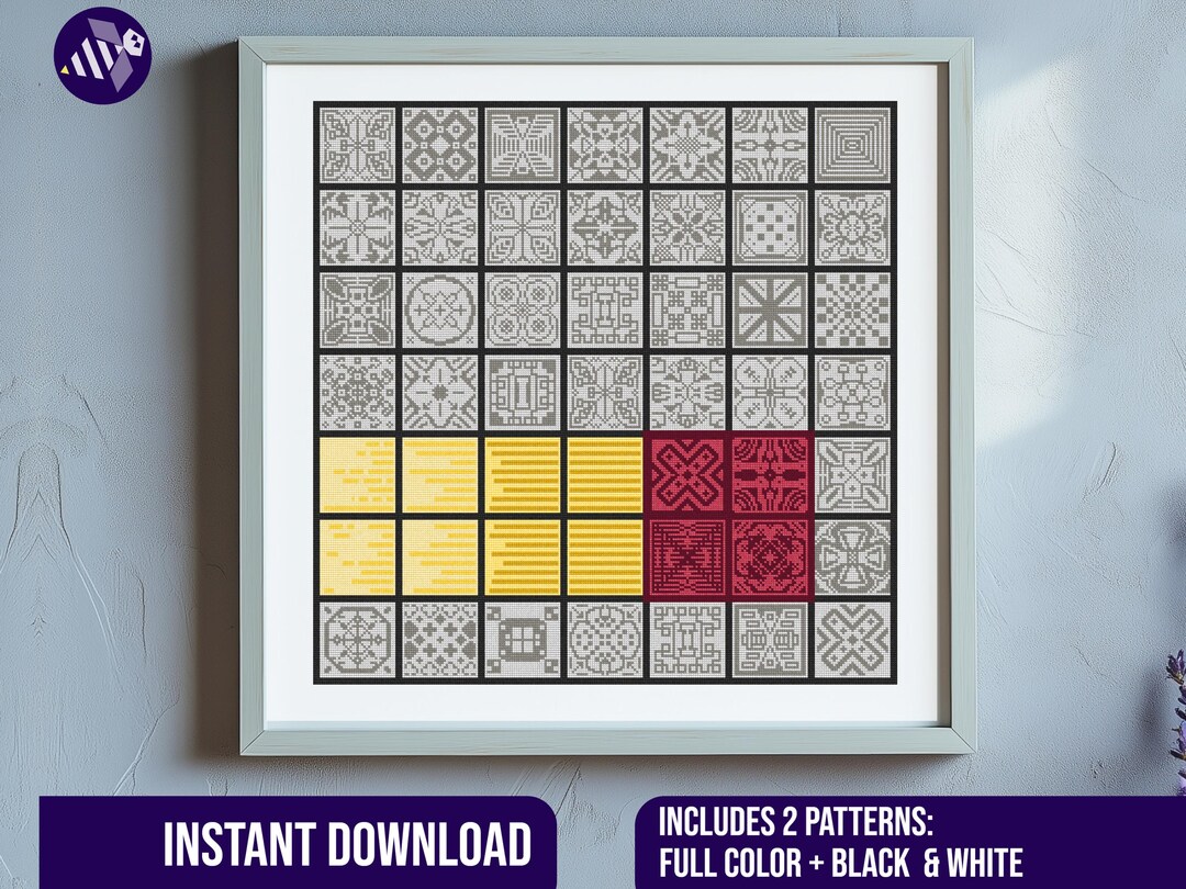 Shooting Star Cross Stitch Pattern, Large Modern Design (PDF Pattern ...