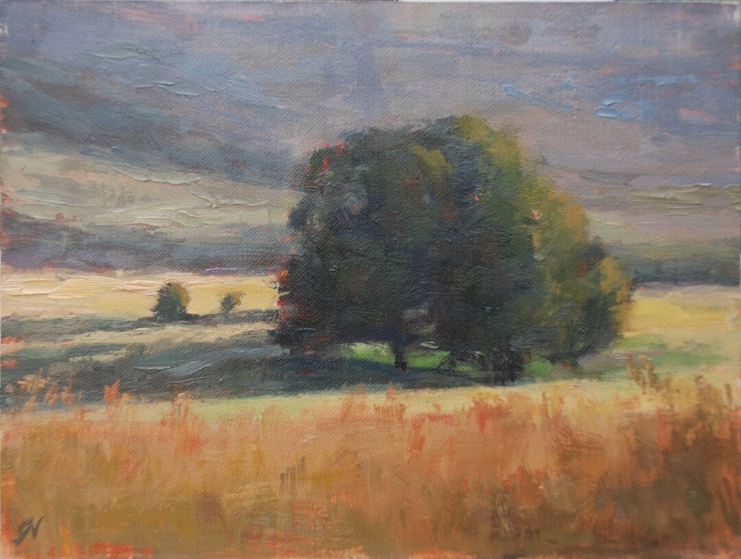 Down in the Valley - ORIGINAL Oil Landscape Painting, Group of Large ...