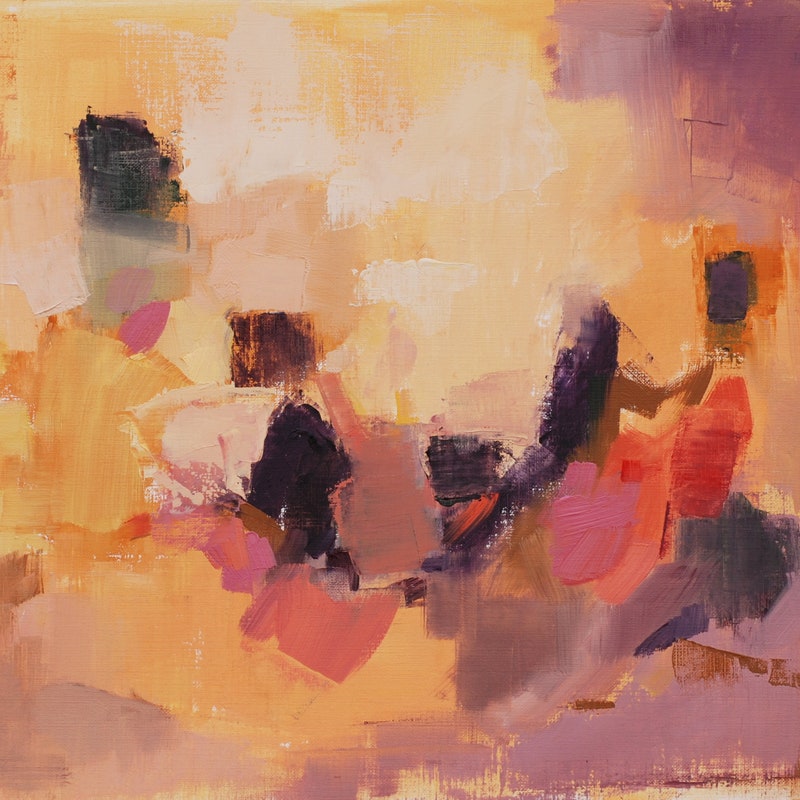 Lilac Abstract Art - Etsy