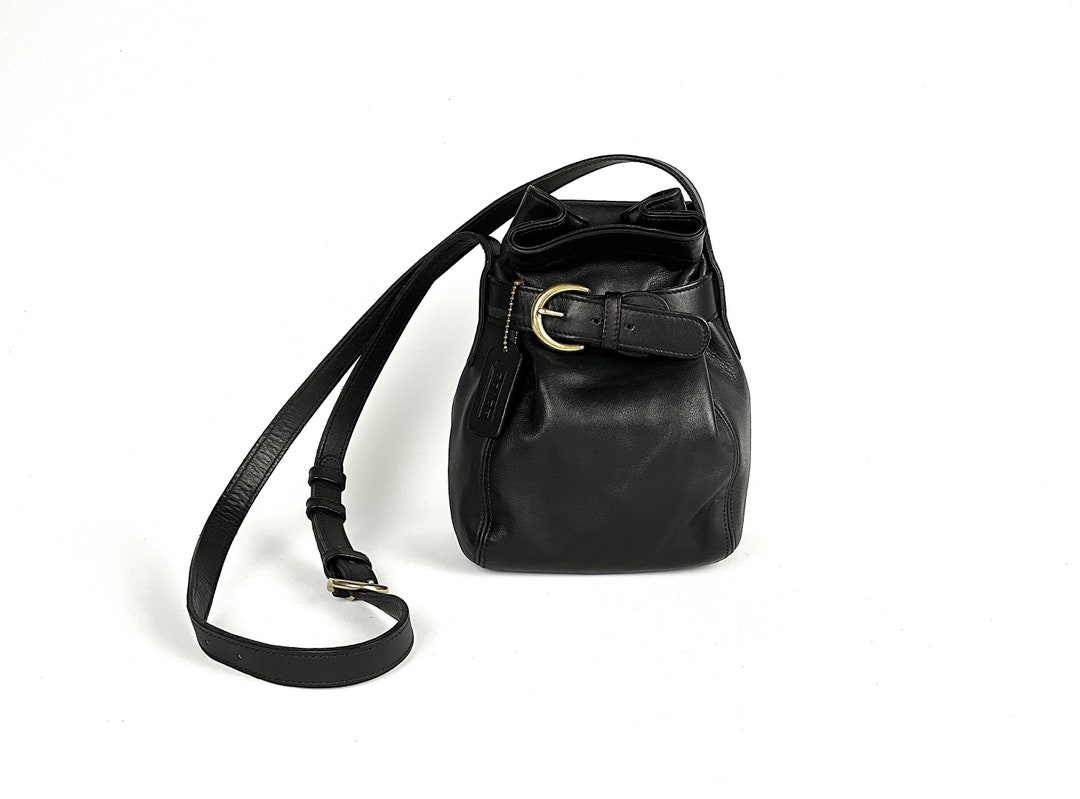 Vintage COACH Legacy Black Gold Soho 4156 Classic Genuine Leather Small ...