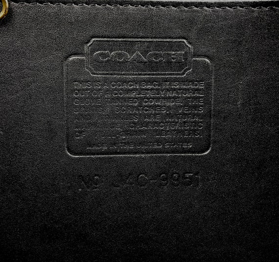 Vintage COACH Patricia's Legacy 9951 Black Genuine Le… - Gem