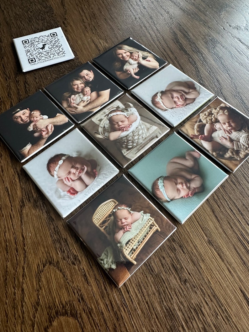 Custom Photo Magnets Set of 9 2x2 Personalized Photo Gift - Etsy